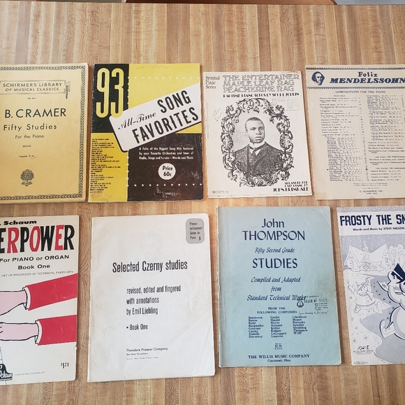 Vintage | Art | Vintage Piano Music Set Of 8 Booklets | Poshmark